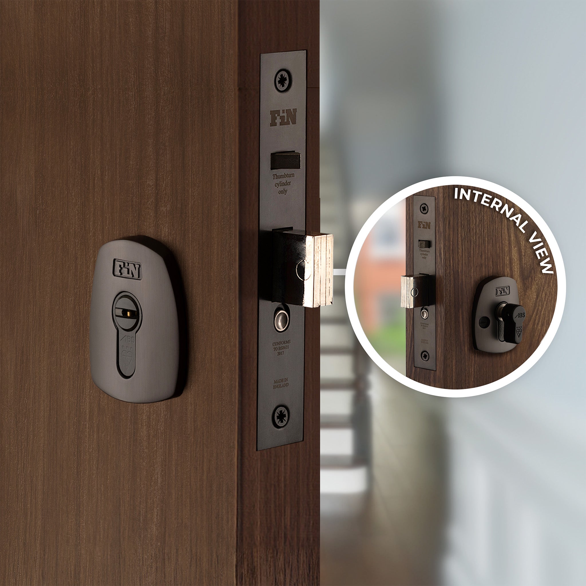 Auto Deadbolt Nightlatch - Matt Bronze – FinFort