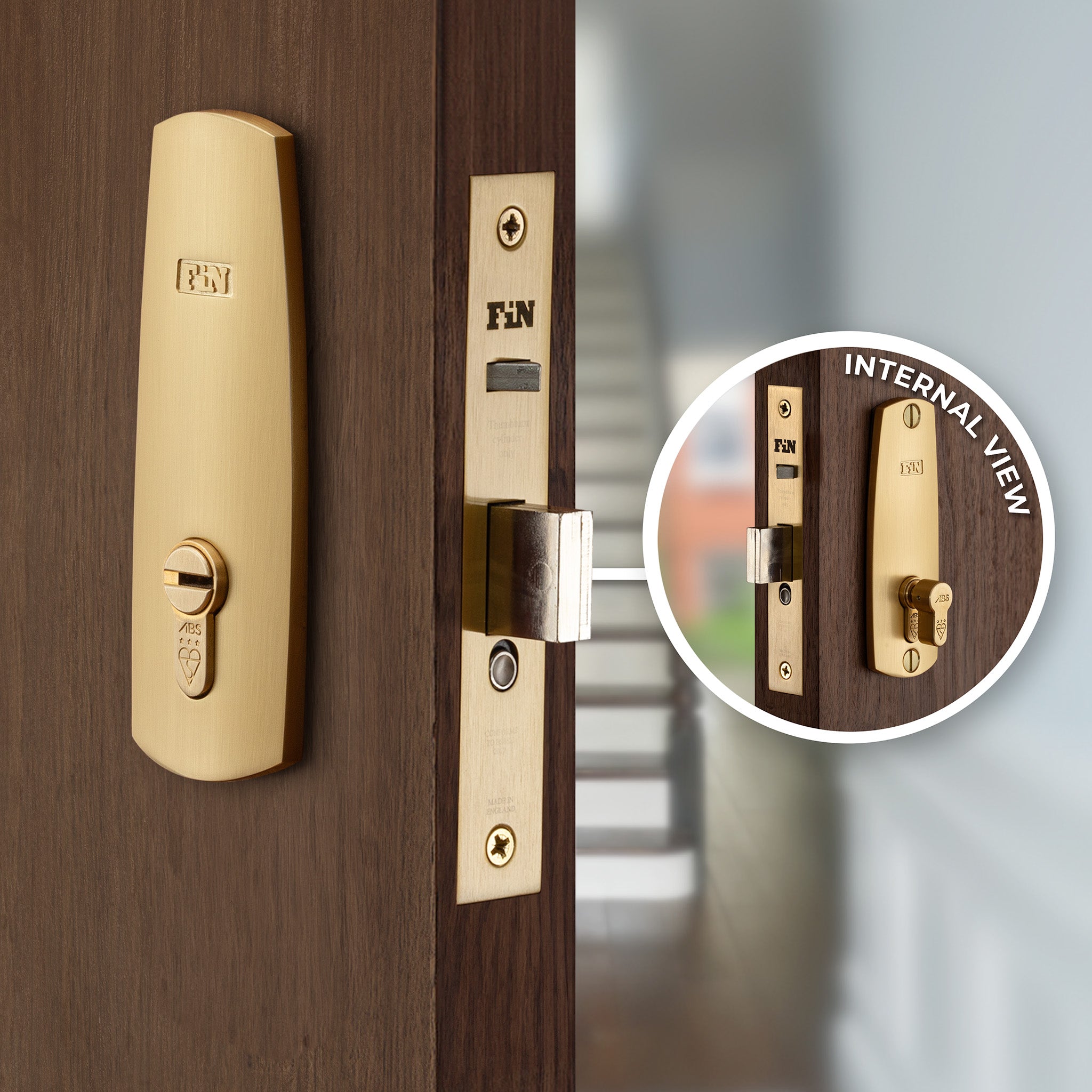 Automatic Deadbolt - Satin Brass – FinFort