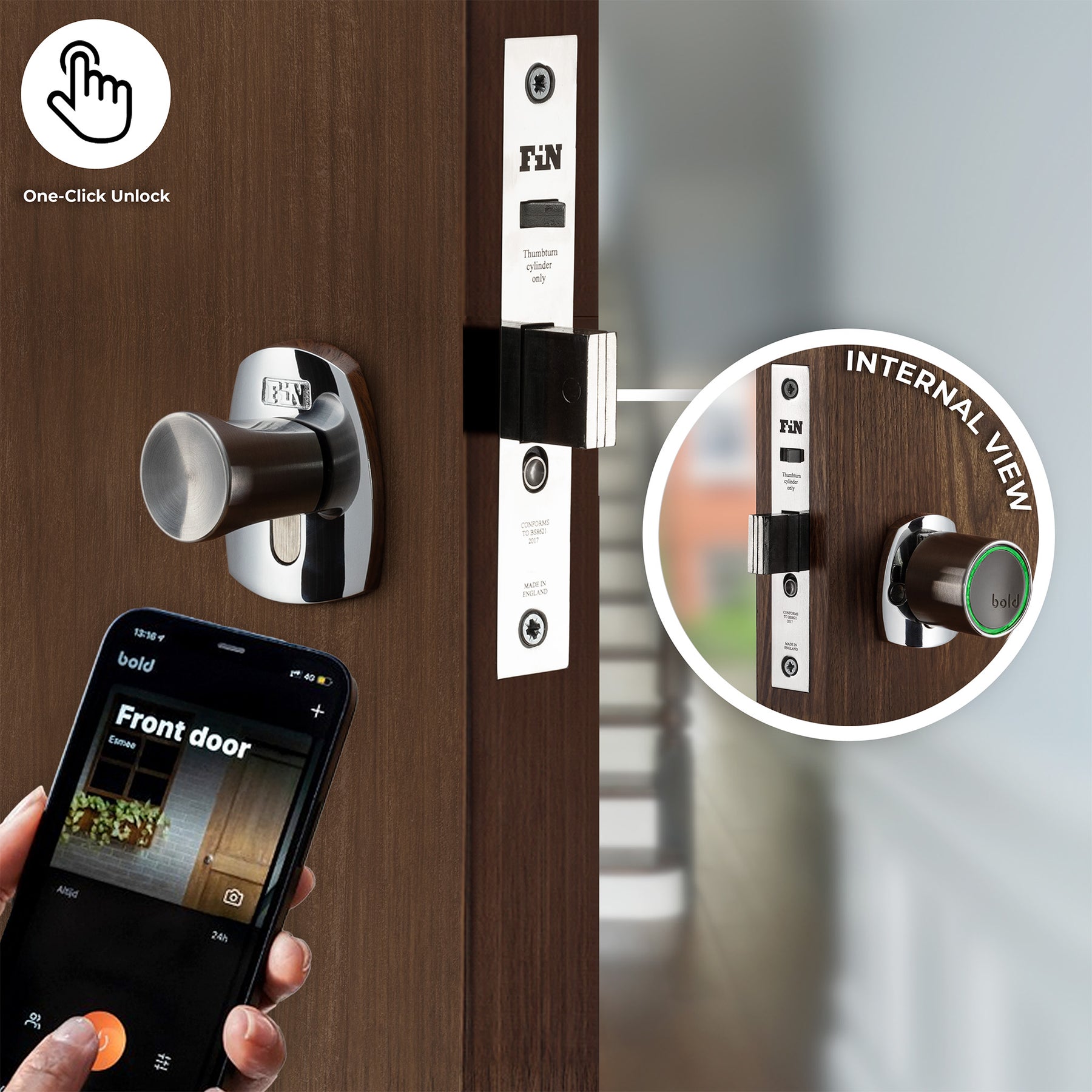 Smart Auto Deadbolt Nightlatch – FinFort